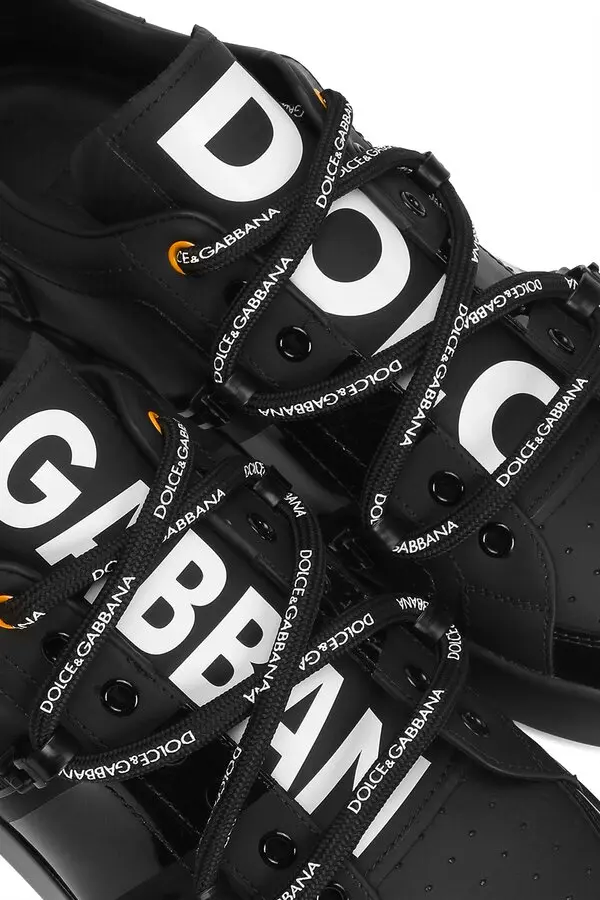 Dolce & Gabbana Dolce Gabbana Portofino Logo Printed Sneakers