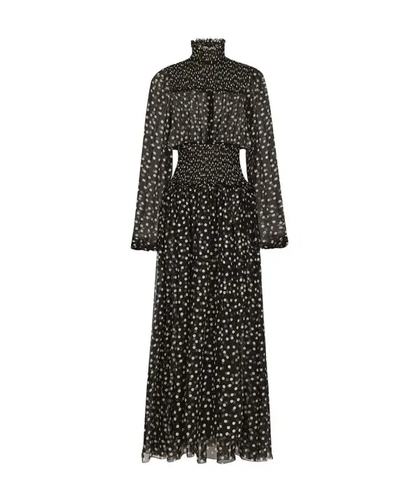 Dolce & Gabbana Polka Dot-print Silk Dress