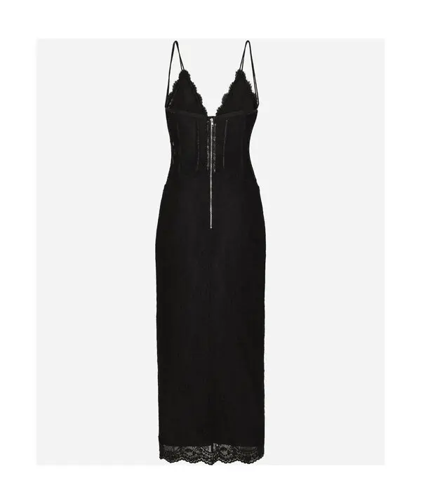 Dolce & Gabbana Dolce Gabbana Lace Calf-length Slip Dress
