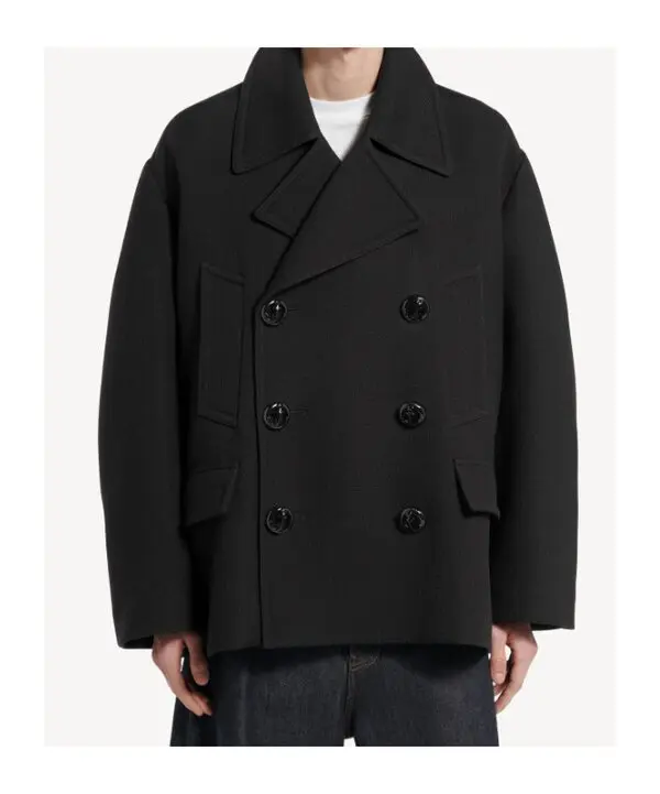 Balenciaga Short Peacoat