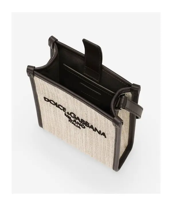 Dolce & Gabbana Dolce Gabbana Logo Embroidered Small Shopper Bag