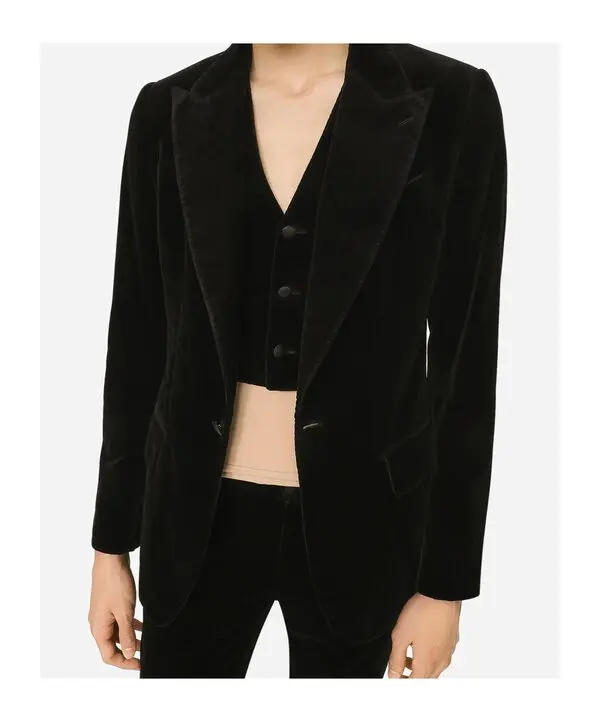 Dolce & Gabbana Single-breasted 3 Piece Velvet Suit