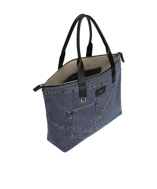 Dolce & Gabbana Medium Quilted Denim Shopping Bag