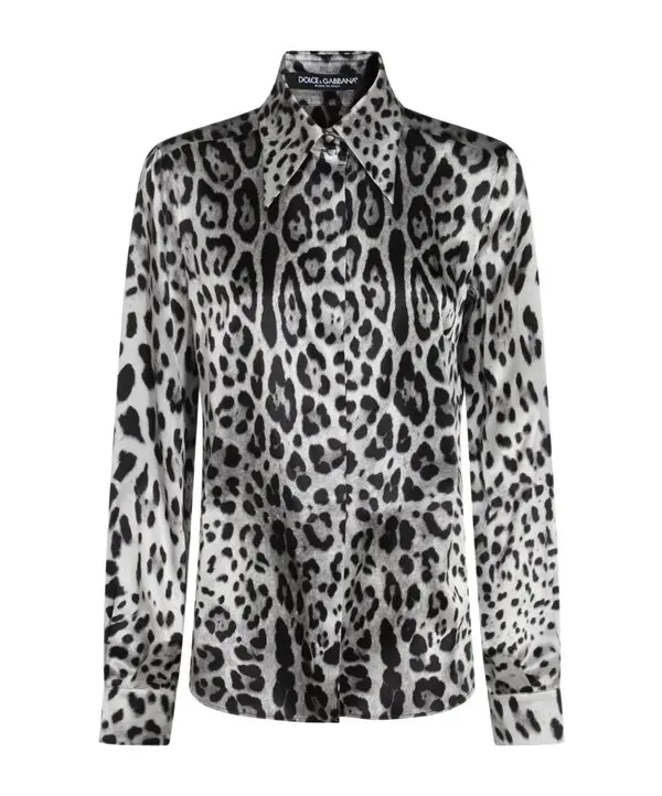 Dolce & Gabbana Dolce Gabbana Leopard Printed Shirt