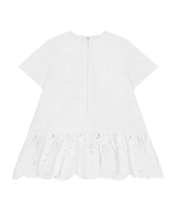 Dolce & Gabbana Embroidered-logo Cotton Dress