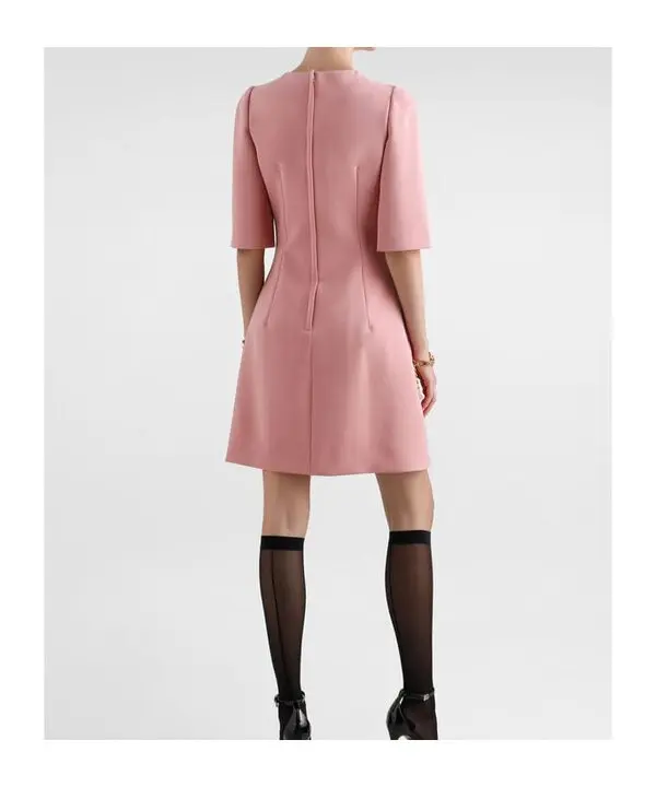 Dolce & Gabbana Dolce Gabbana Fitted Waist Short-sleeved Midi Dress