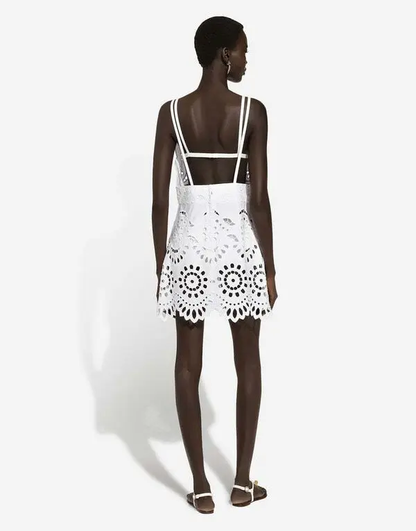 Dolce & Gabbana Dolce Gabbana Cut-out Detailed Mini Strap Dress