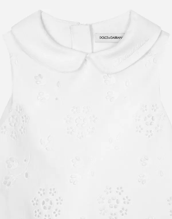 Dolce & Gabbana Broderie-anglaise Cotton Dress Set