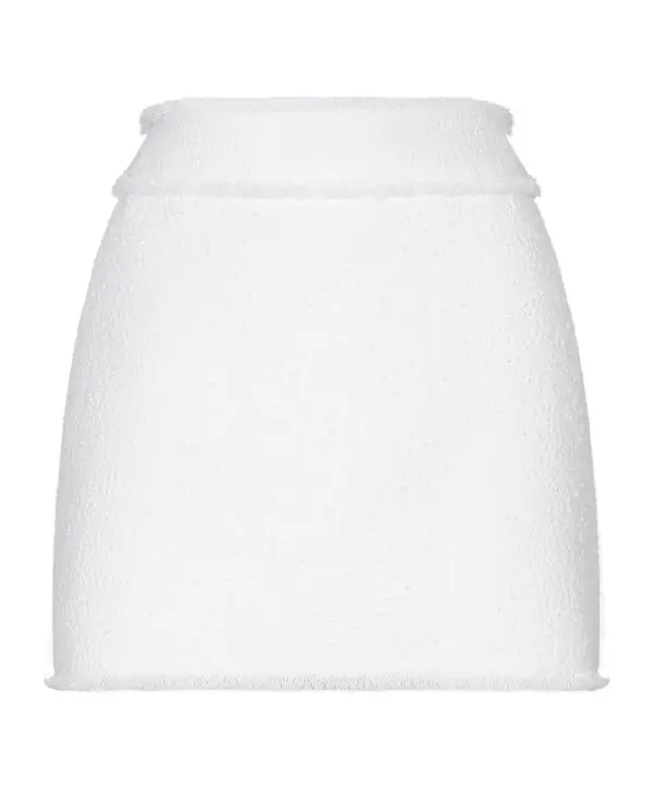 Dolce & Gabbana Dolce Gabbana Raschel Tweed Mini Skirt