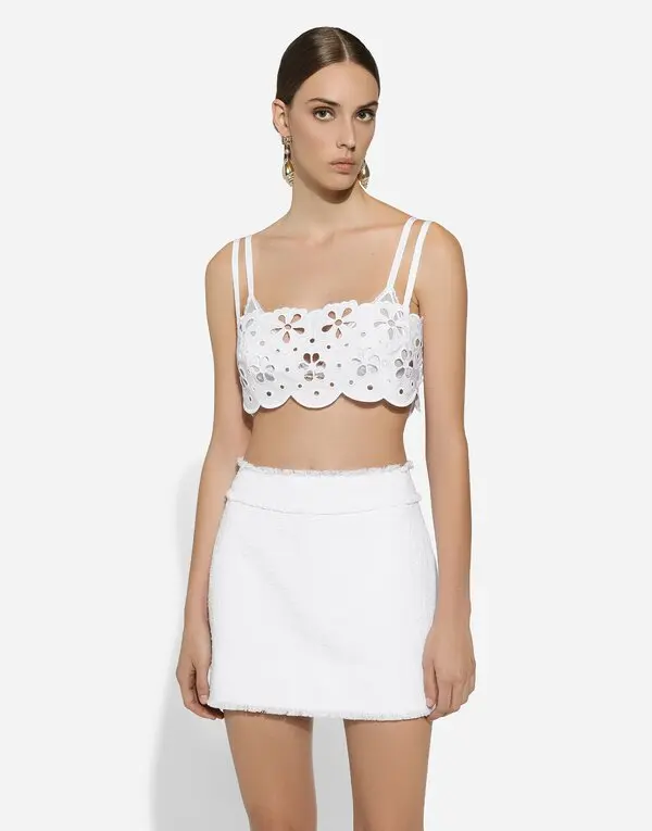 Dolce & Gabbana Dolce Gabbana Raschel Tweed Mini Skirt