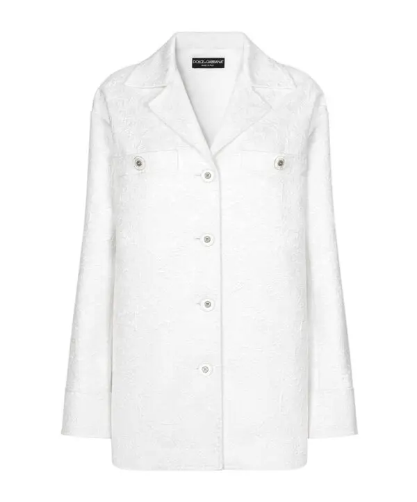 Dolce & Gabbana Jacquard Brocade Coat