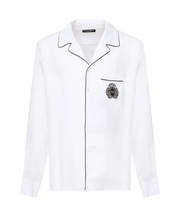 Dolce & Gabbana Dolce Gabbana Heraldic Emblem Long-sleeved Shirt