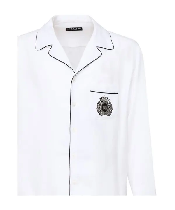 Dolce & Gabbana Dolce Gabbana Heraldic Emblem Long-sleeved Shirt