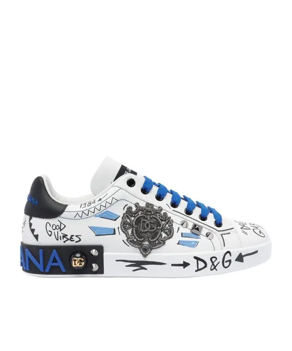 Dolce & Gabbana Dolce Gabbana Round Toe Lace-up Sneakers