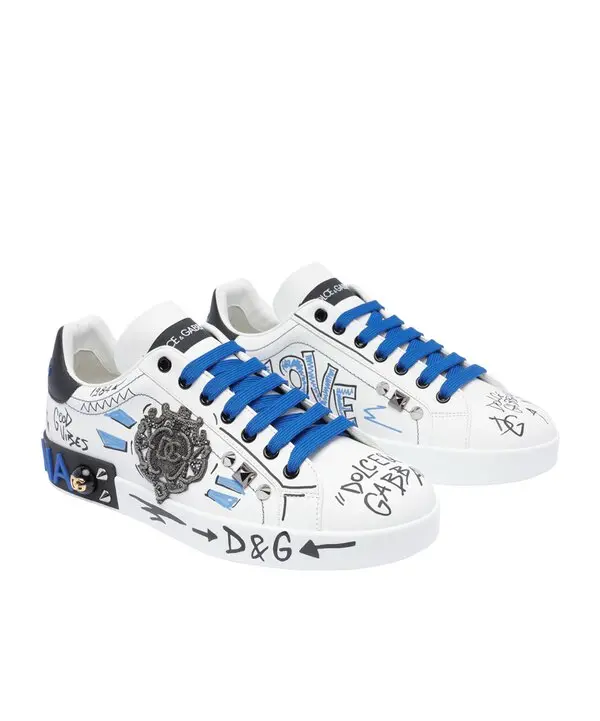 Dolce & Gabbana Dolce Gabbana Round Toe Lace-up Sneakers