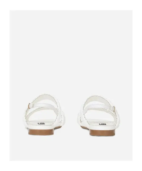 Dolce & Gabbana Crocheted Leather Sandals