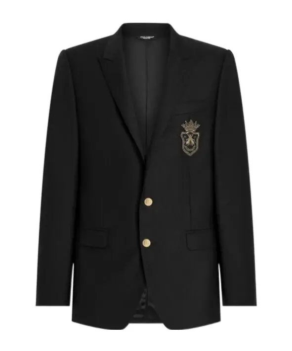 Dolce & Gabbana Dolce Gabbana Heraldic Patch Single-breasted Jacket