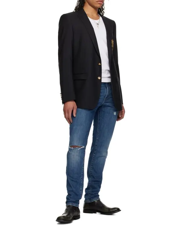 Dolce & Gabbana Dolce Gabbana Heraldic Patch Single-breasted Jacket