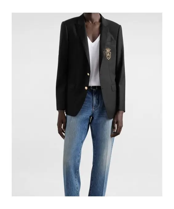 Dolce & Gabbana Dolce Gabbana Heraldic Patch Single-breasted Jacket