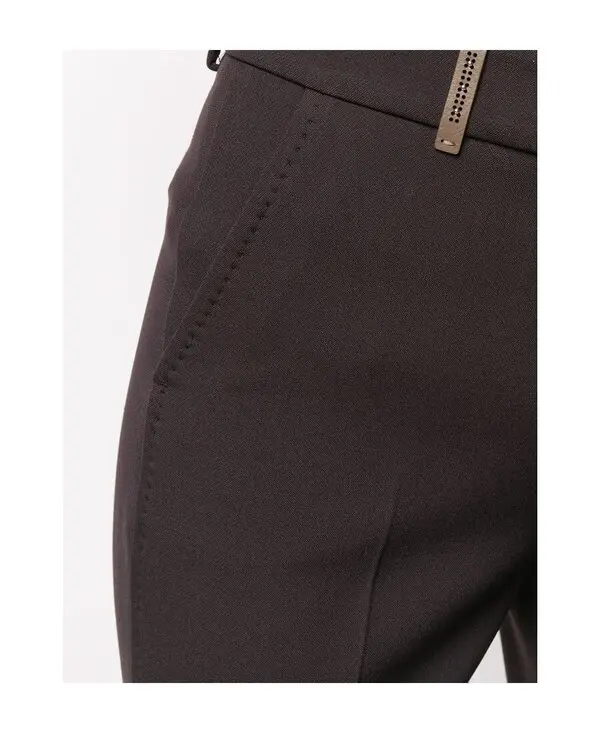 Peserico Cropped Slim-fit Trousers