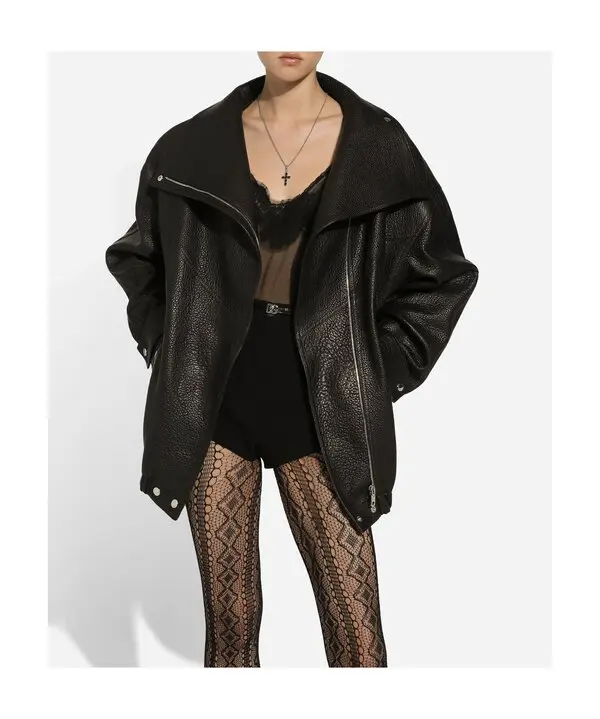 Dolce & Gabbana Dolce Gabbana Oversized Biker Jacket