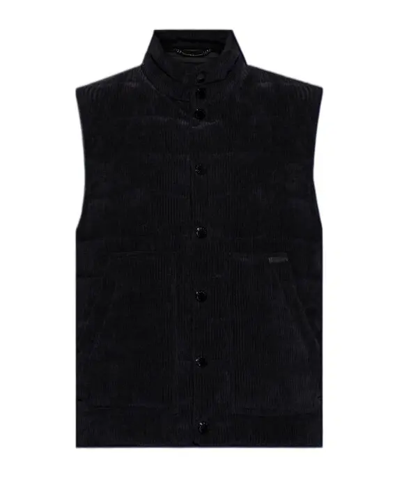 Dolce & Gabbana Dolce Gabbana Logo Patch Corduroy Jacket