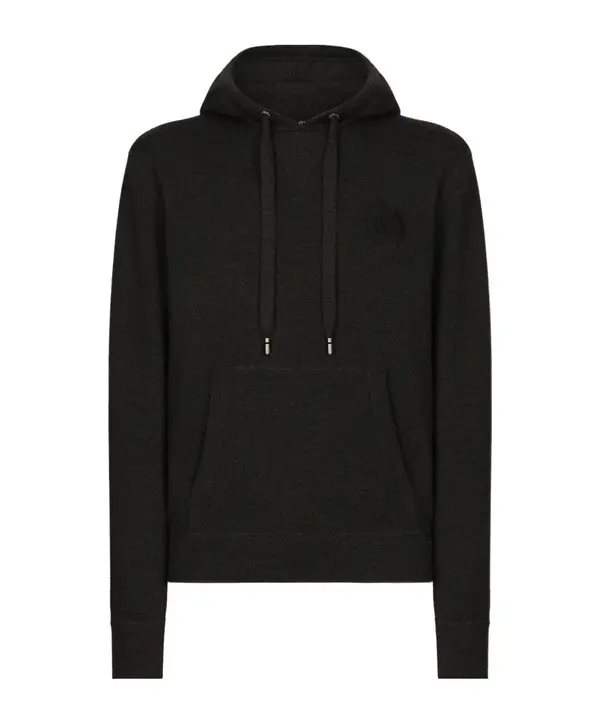 Dolce & Gabbana Dolce Gabbana Logo Embroidered Drawstring Hoodie