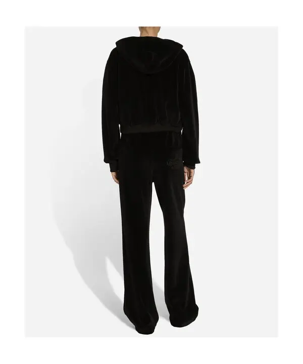 Dolce & Gabbana Dolce Gabbana Dg Logo Embroidered Chenille Jogging Pants