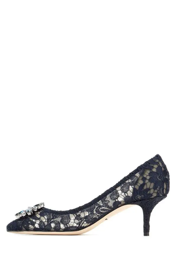 Dolce & Gabbana Dolce Gabbana Taormina Lace Embellished Pumps