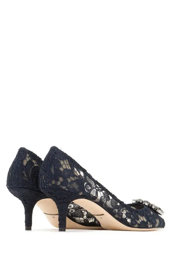 Dolce & Gabbana Dolce Gabbana Taormina Lace Embellished Pumps