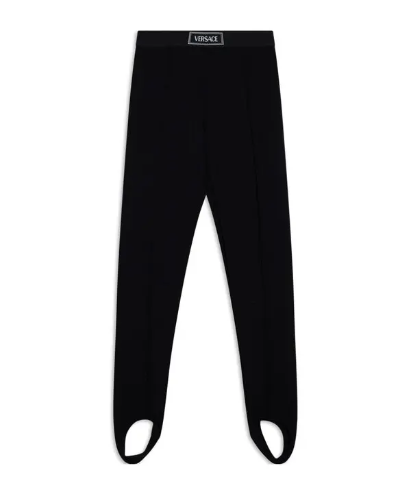 Versace Logo-waistband Leggings