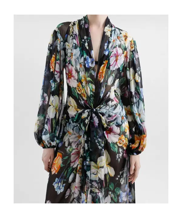 Dolce & Gabbana Dolce Gabbana Floral Printed Chiffon Dress