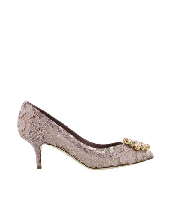 Dolce & Gabbana Dolce Gabbana Taormina Lace Pumps - Nude