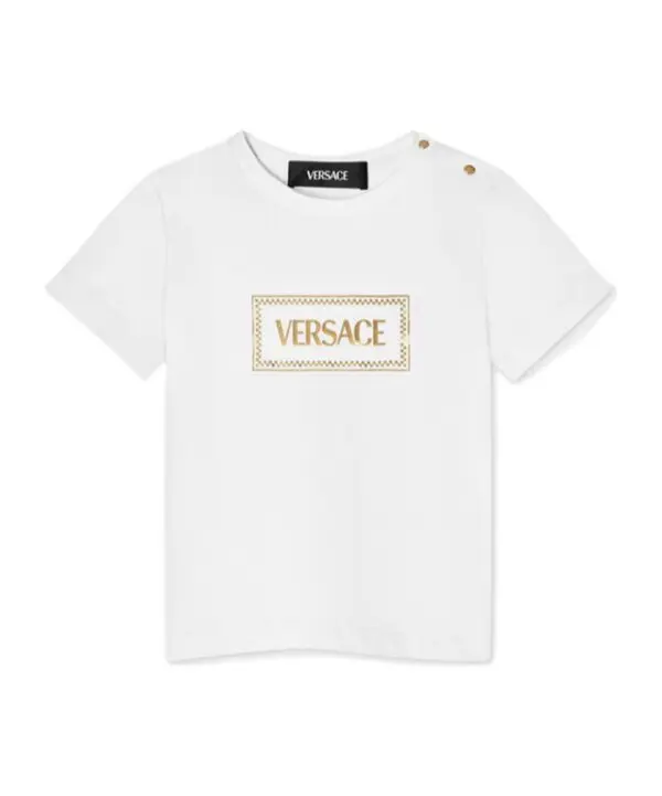 Versace 90s Vintage Logo-print T-shirt - White
