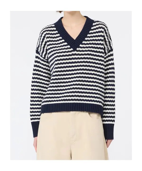 Max Mara V-neck Long-sleeved Knit Top