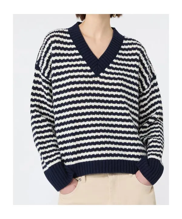 Max Mara V-neck Long-sleeved Knit Top