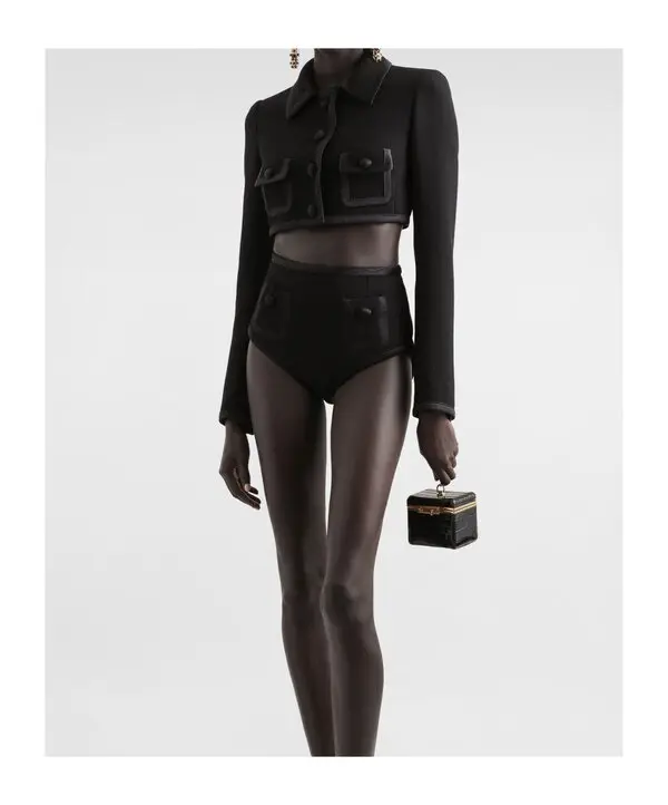 Dolce & Gabbana Button-up Cropped Jacket
