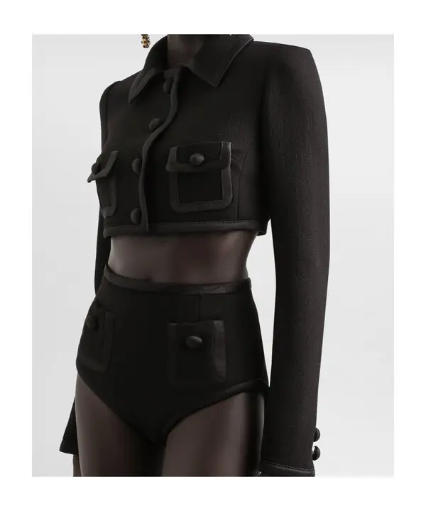 Dolce & Gabbana Button-up Cropped Jacket