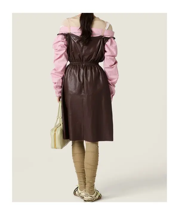 Miu Miu Nappa Leather Dress