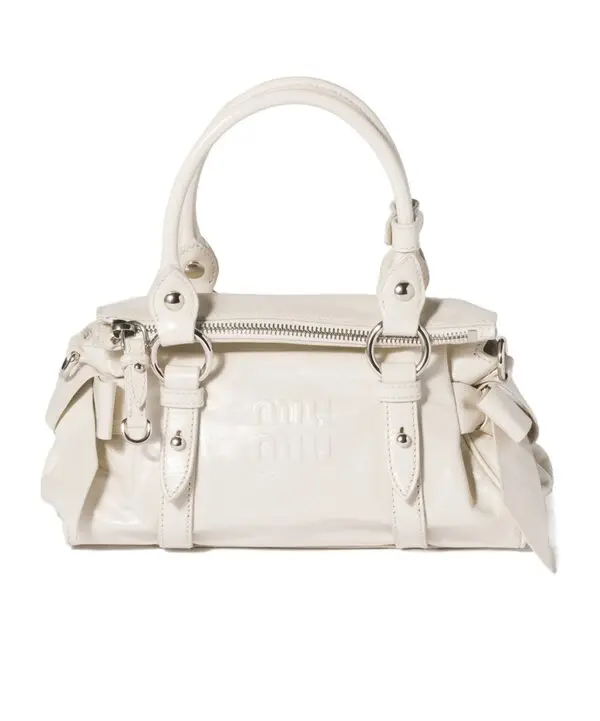 Miu Miu Shiny Leather Handbag
