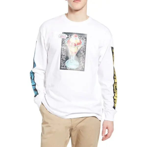 ICECREAM Strawberry Long Sleeve Graphic Tee