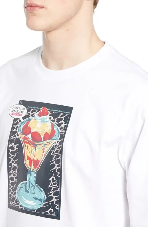 ICECREAM Strawberry Long Sleeve Graphic Tee