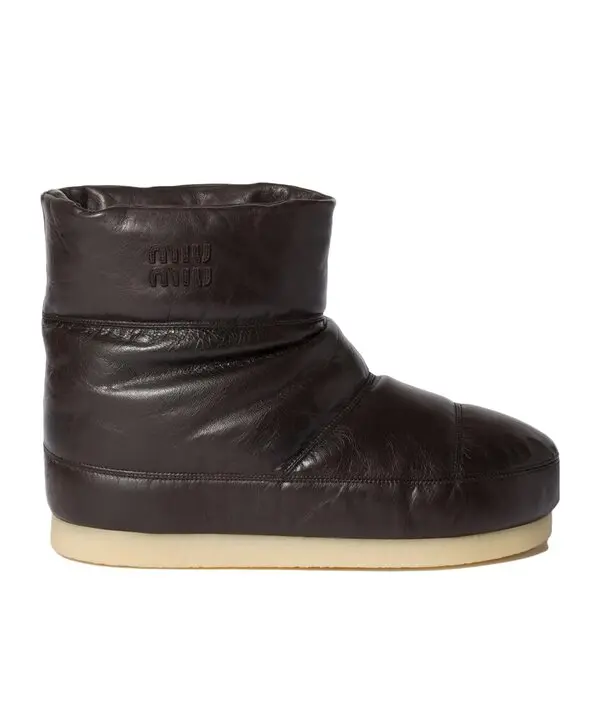 Miu Miu Padded Nappa Leather Booties