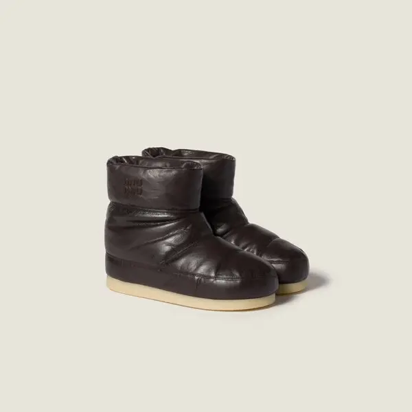 Miu Miu Padded Nappa Leather Booties