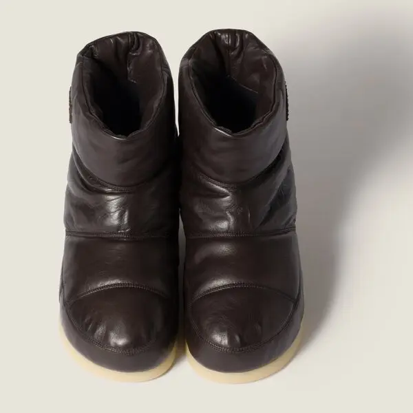 Miu Miu Padded Nappa Leather Booties