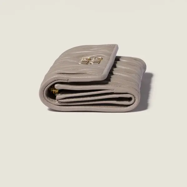 Miu Miu Small Matelassé Nappa Leather Wallet