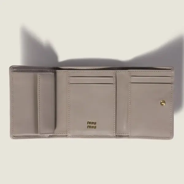 Miu Miu Small Matelassé Nappa Leather Wallet