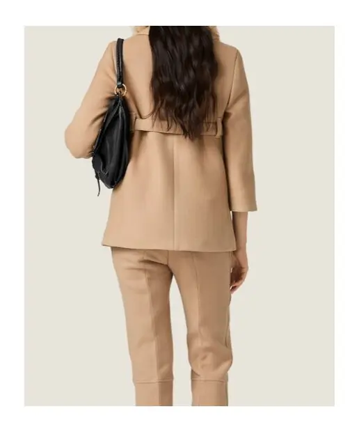Miu Miu Single-breasted Double Wool Coat