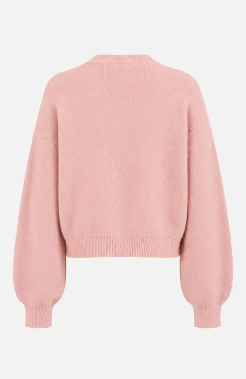 YUMI Sequinned Bow Neckline Jumper