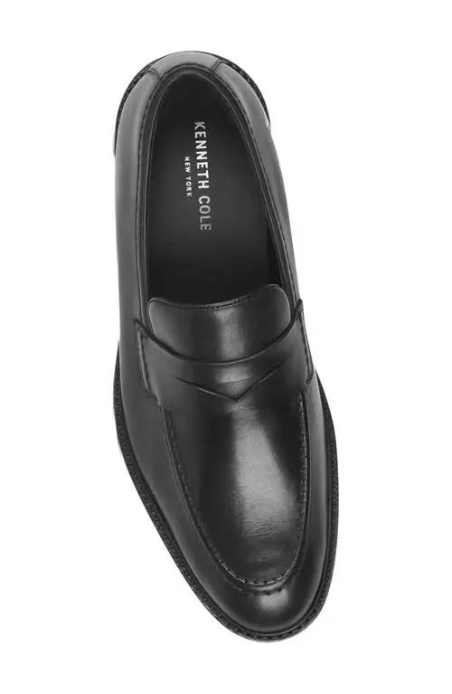 KENNETH COLE Ofrey Penny Loafer - Black Leather